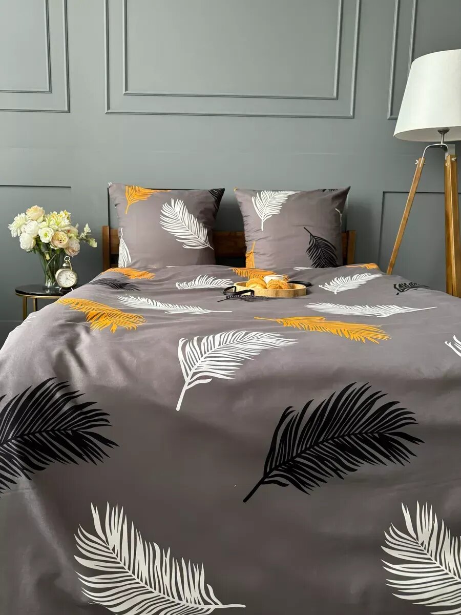 Постельное белье 2 спальное евро простыня полисатин