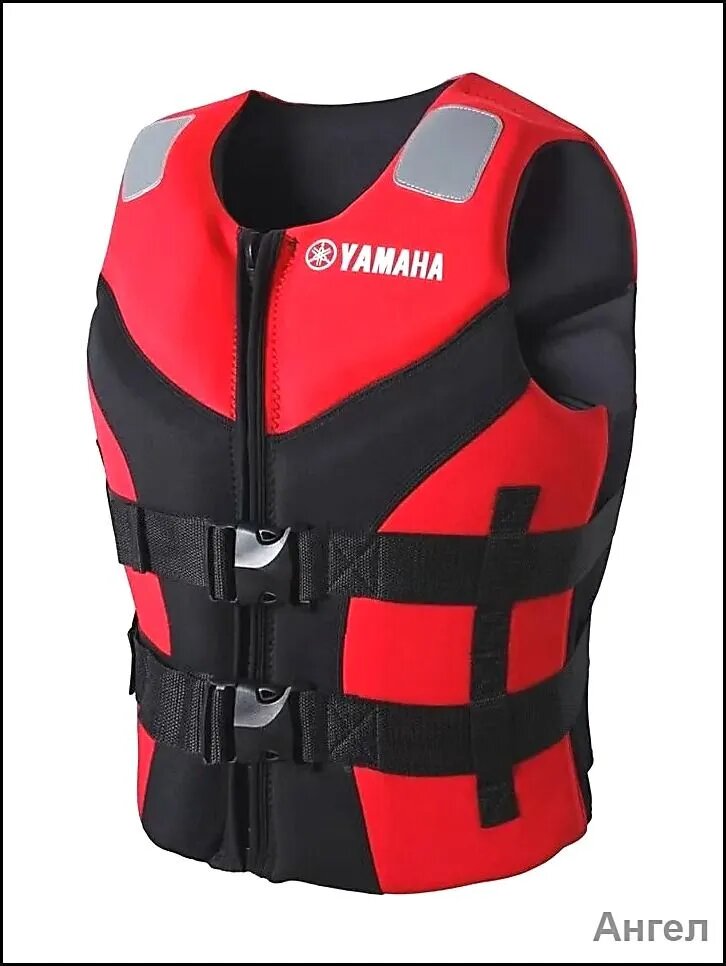 Спасательный жилет Yamaha S для гидроцикла, водных лыж, вейкборда - красный и черный