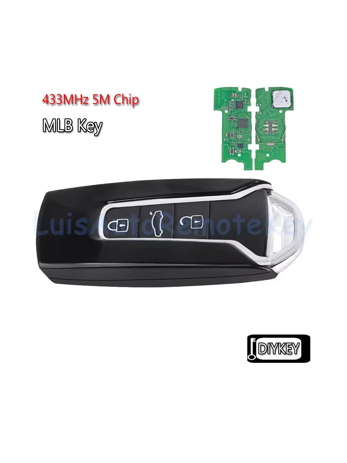 3-кнопочный смарт-ключ KYDZ MLB 5M для автомобиля, 433 МГц, чип 5M для Volkswagen VW Touareg