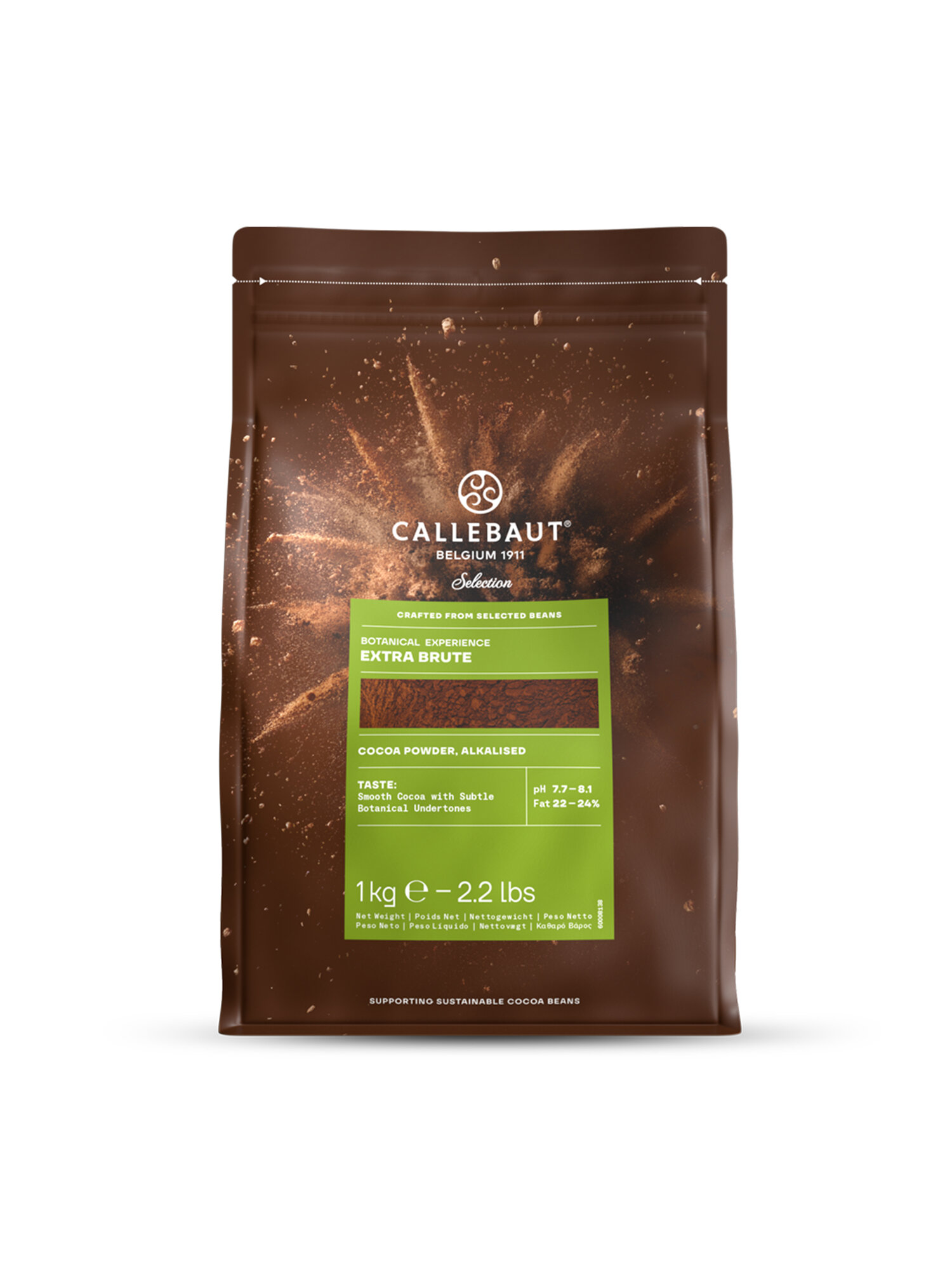 Какао порошок EXTRA BRUTE Callebaut 22-24% (1 кг)