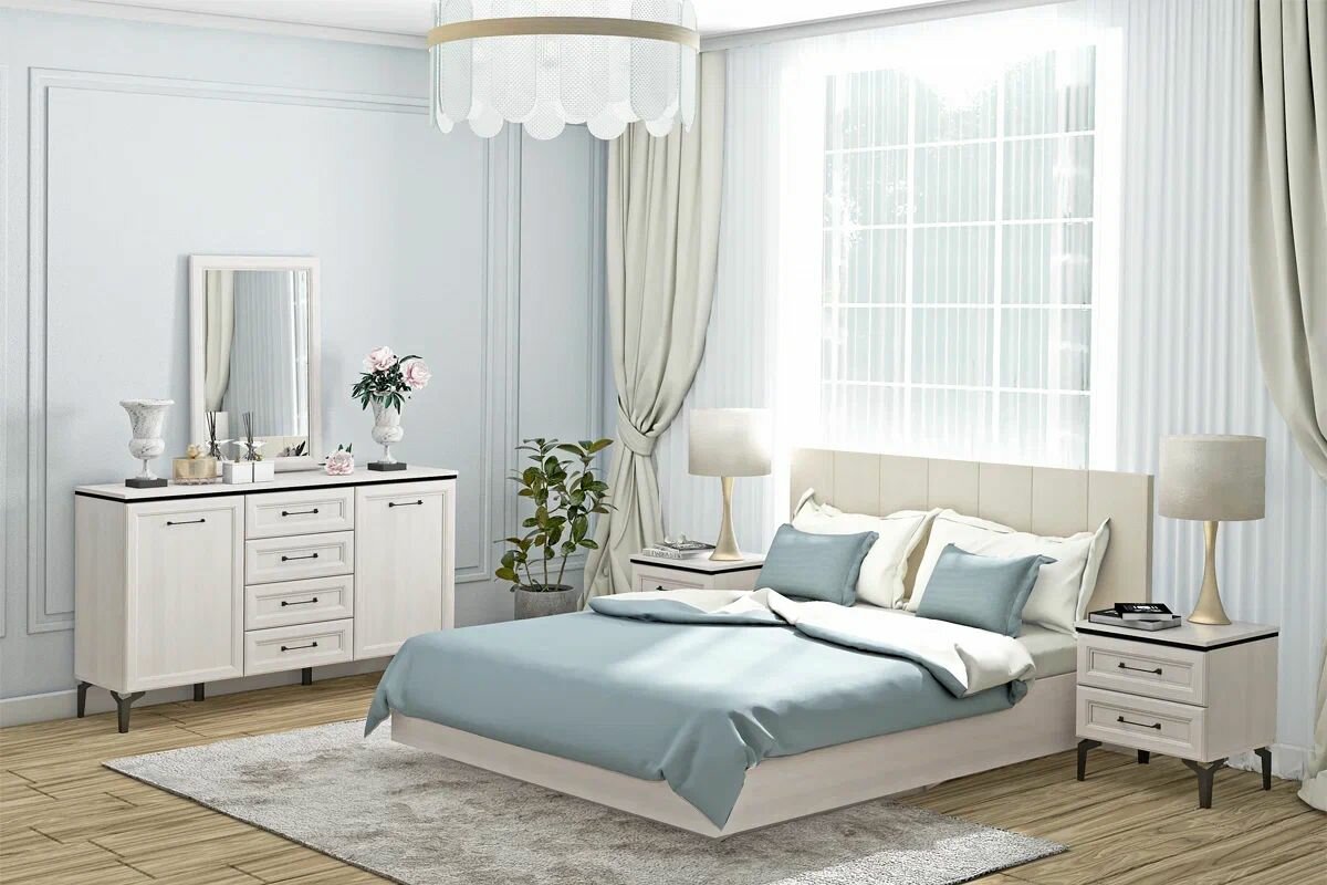 Комплект мебели для спальни Шарм (comp. 35) Ясень анкор светлый