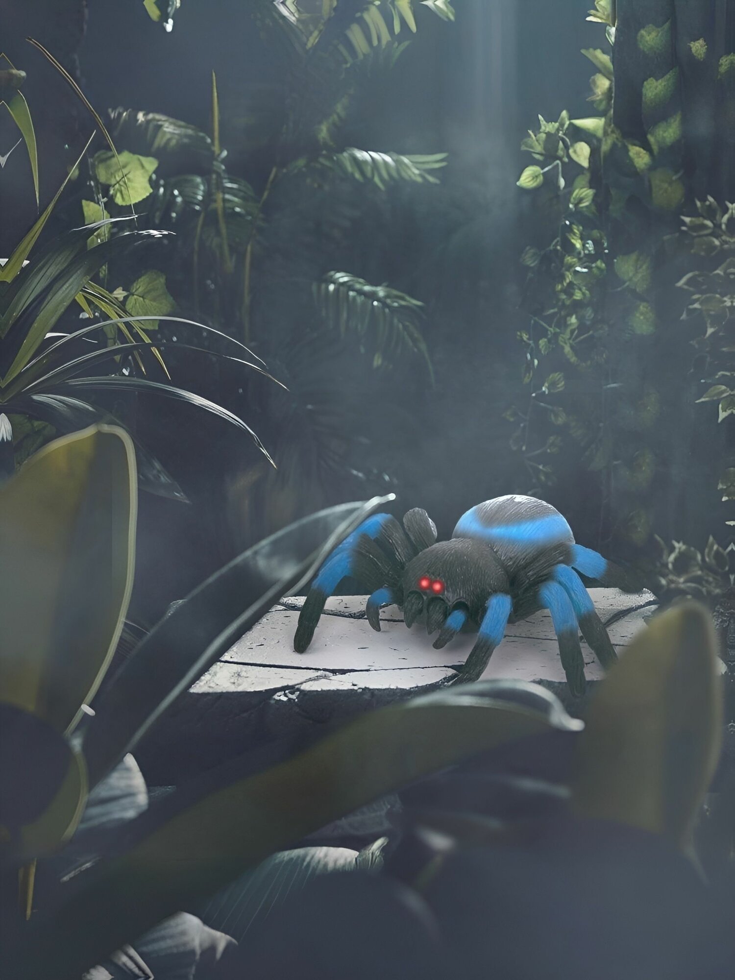 TERRA паук Тарантул на радиоуправлении с подвижными лапками и светом, синий