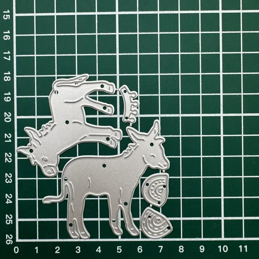 Металлические высечки для скрапбукинга, Donkey, WL2178