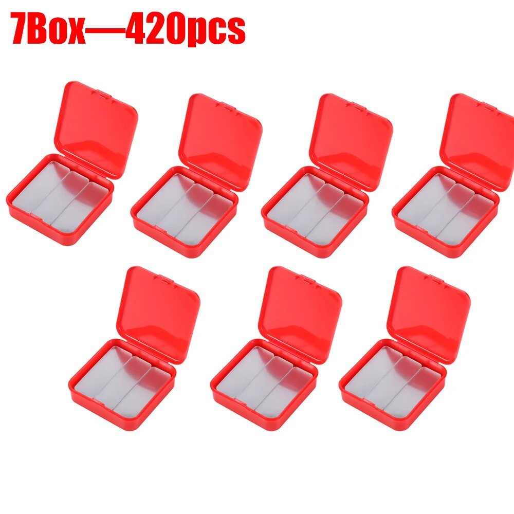 7Box-420pcs, таблетницы красные