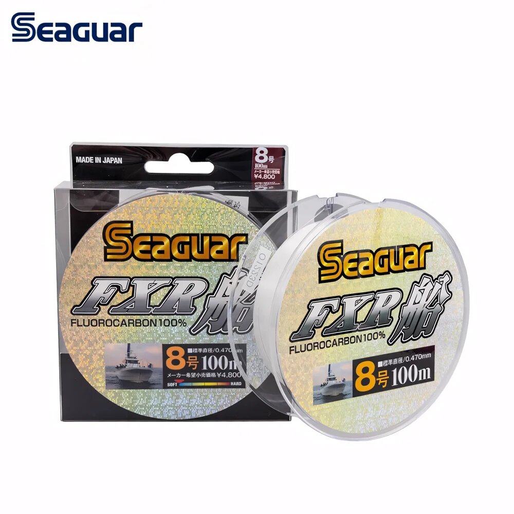 SEAGUAR FXR BOAT Original Леска для рыбалки 100 м 5-70 фунтов 100M 6.0-22lb