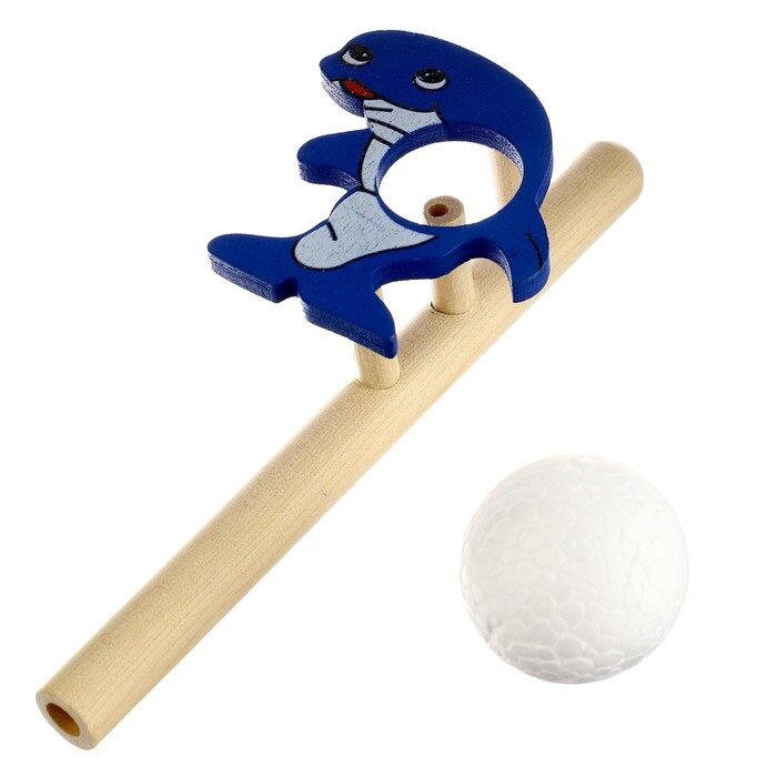 Игрушка-тренажер BRADEX Дельфин, для дыхания, дерево, пенопласт