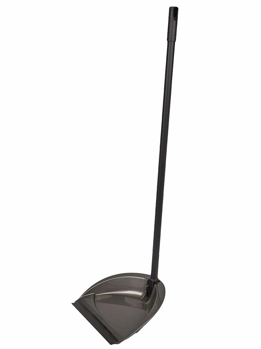 Совок для мусора PLASTIC REPUBLIC с высокой ручкой, Rock n Roll, с кромкой, антрацит (SV3959АНТ_кр)