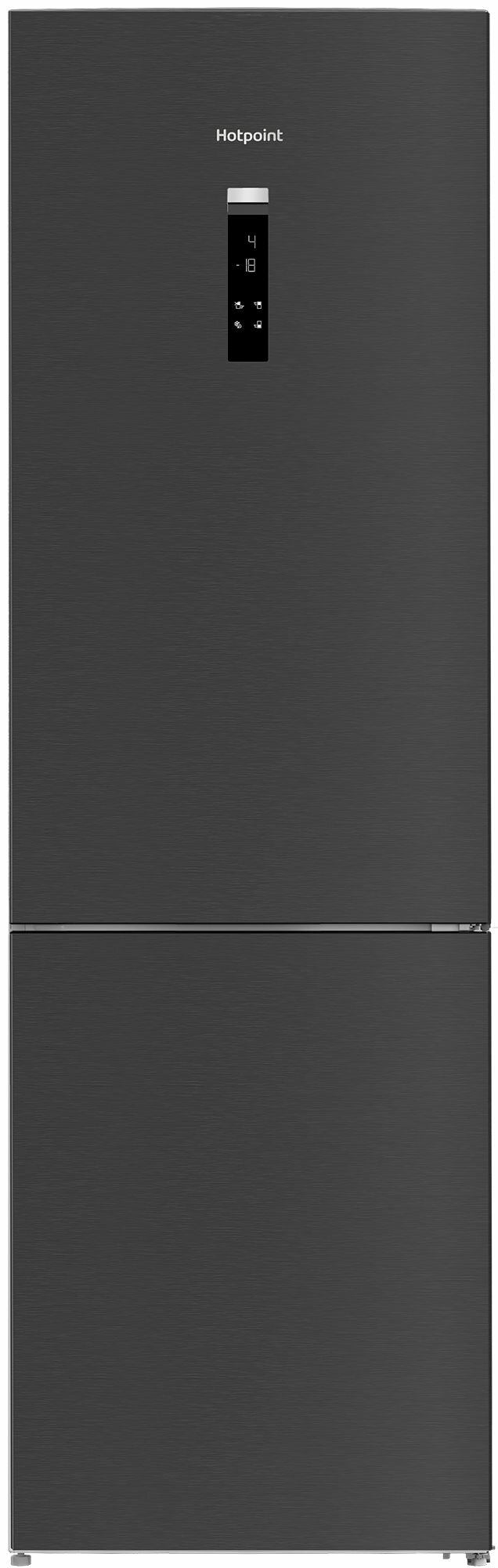 Двухкамерный холодильник Hotpoint HDKP 8201I DX, No Frost, 357 л, инверторный мотор, темная нержавеющая сталь