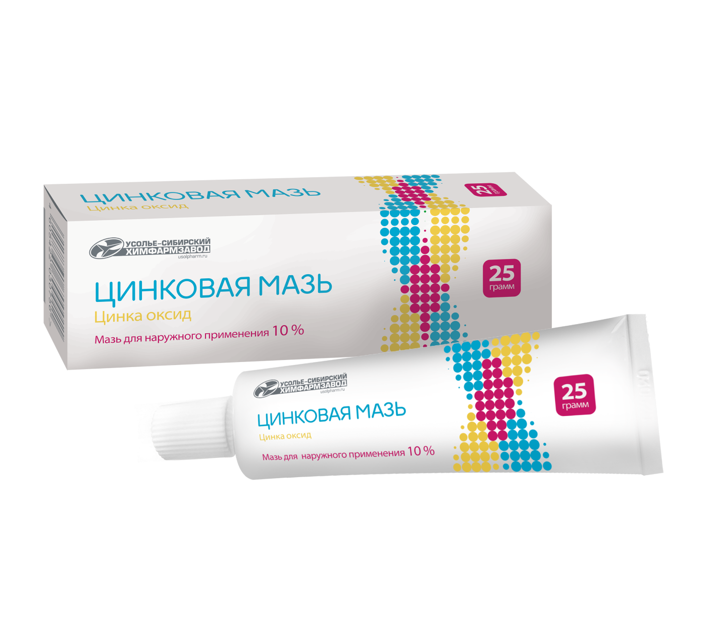 Цинковая мазь мазь д. нар. прим.10% 25г (туба)