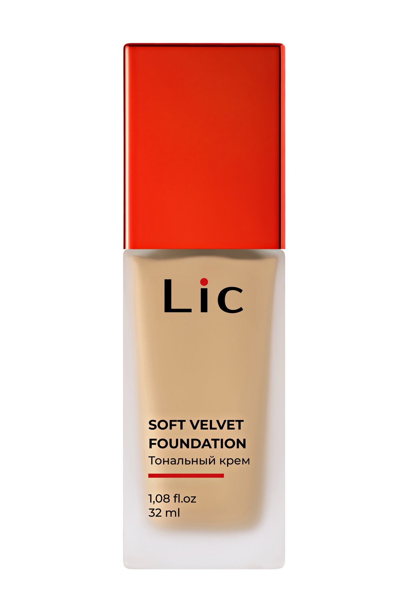 Lic Крем тональный Soft velvet foundation тон 04O 32 мл ЛИК темный бежевый оливковым подтоном