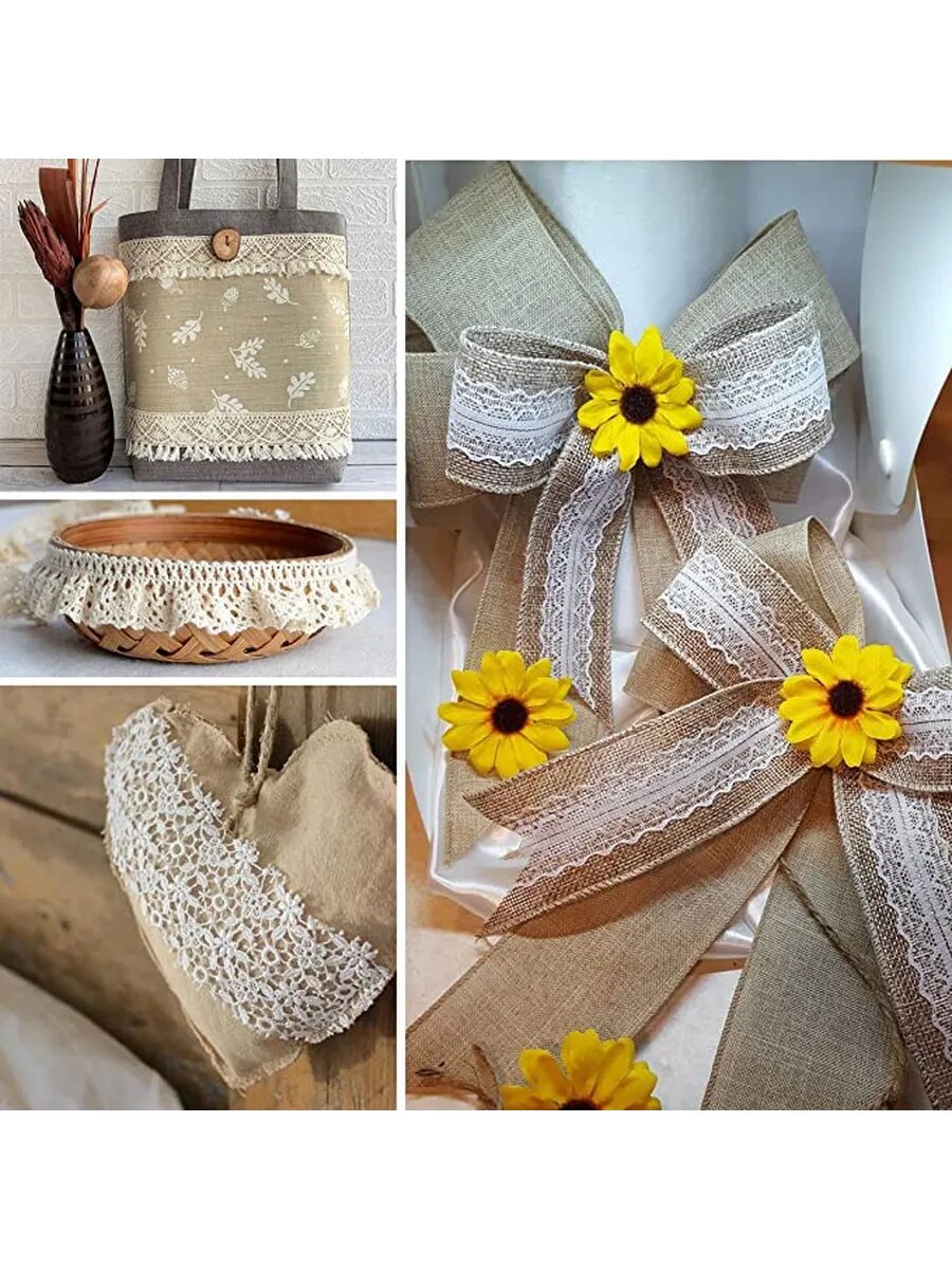 Кружево-трикотаж шир.40мм цв.01 белый уп.9.14м