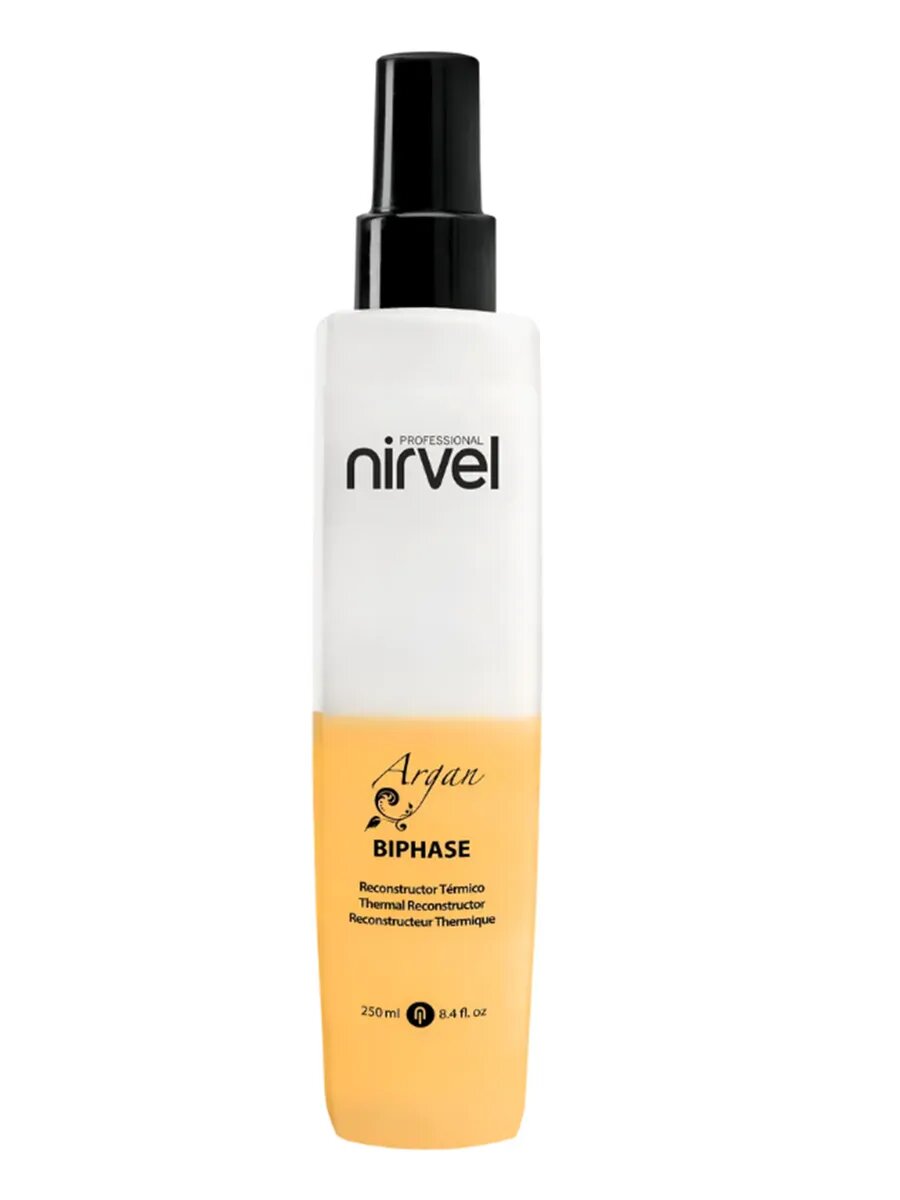 Спрей для волос Nirvel "Argan Biphase", двухфазный, с маслом арганы, 250мл