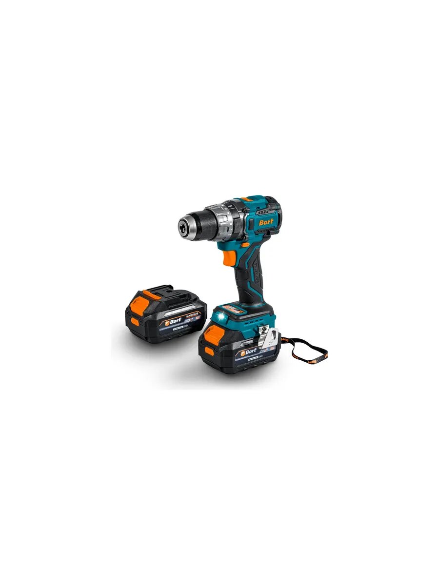 Аккумуляторная ударная дрель-шуруповерт BORT BAB-21U (2x4А.