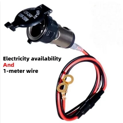 Универсальная розетка для автомобильного прикуривателя 12 В для мотоциклов, лодок, Electricity 1M