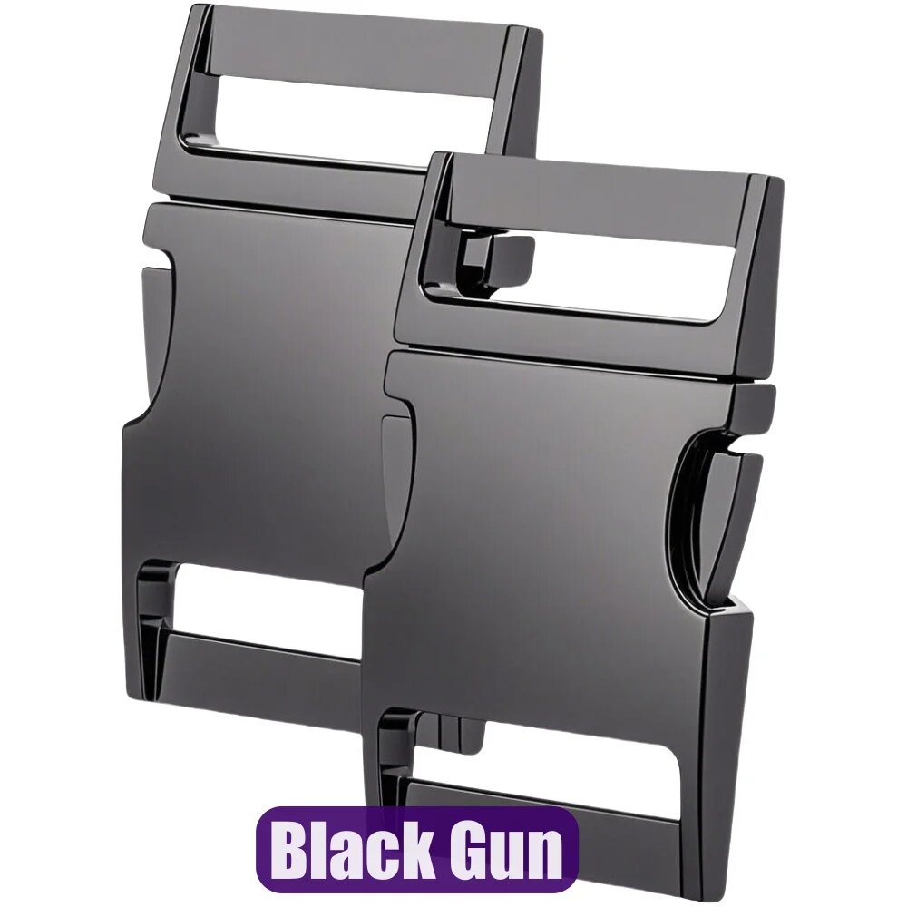 Набор пряжек металлических 10-30 мм Черный, 20mm, Black Gun