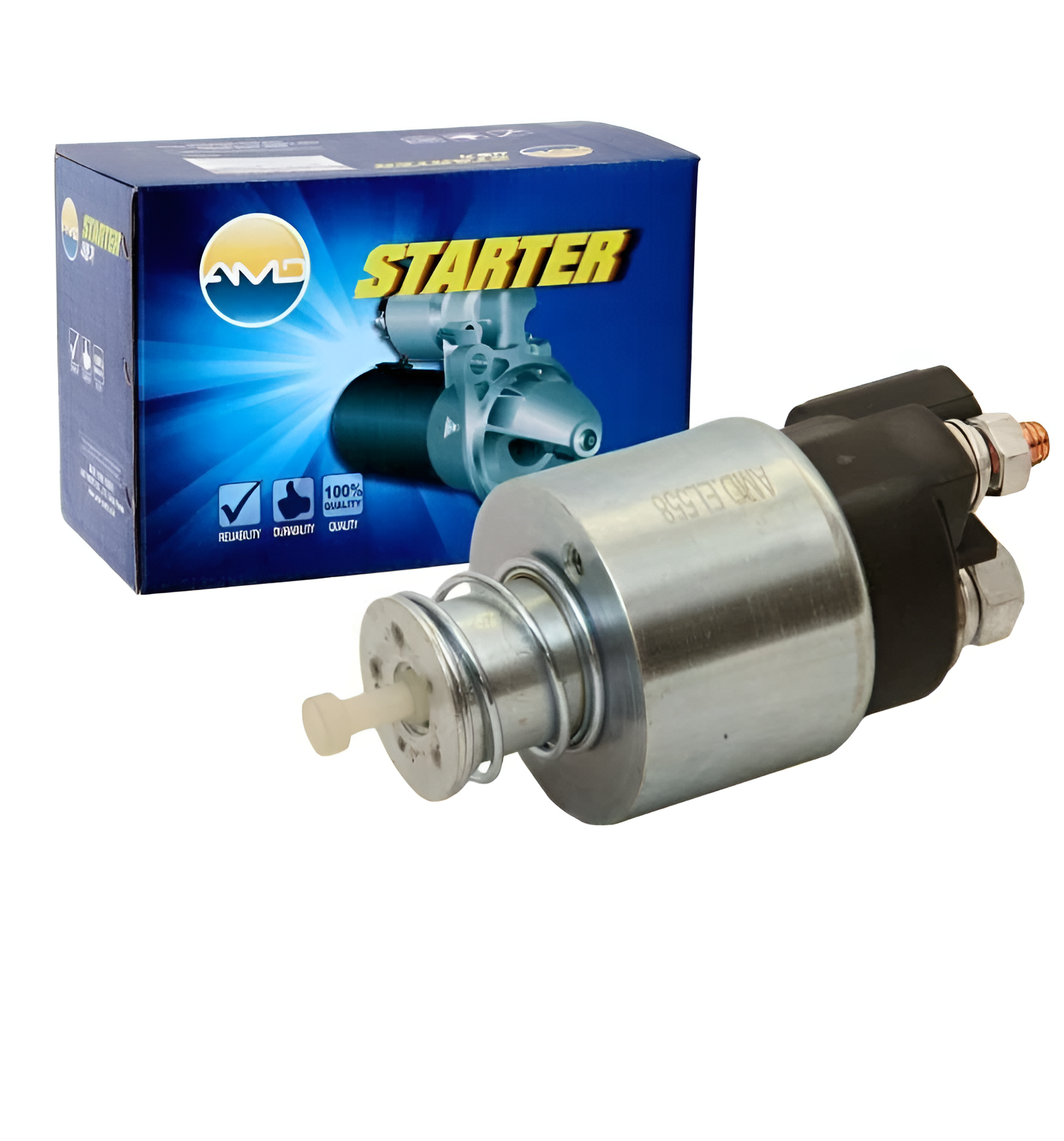 AMDEL558 Реле втягивающее , для Hyundai Solaris/Eltantra/i30 и Kia Rio/Soul, 12V