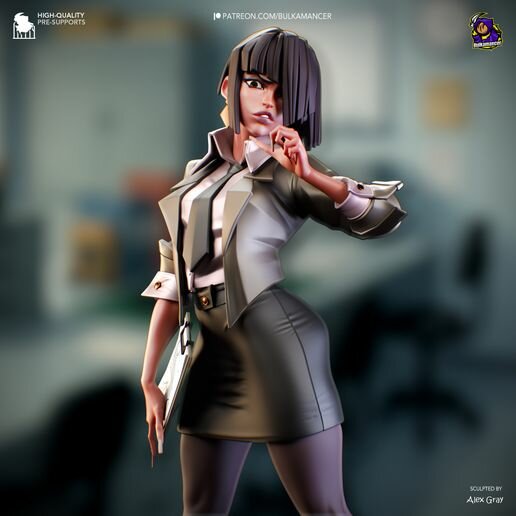 Сборная модель Agent Karen (Unbreadable), 227мм, 1/8 для покраски