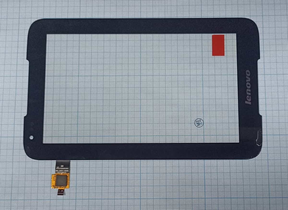 Тачскрин для планшета (сенсорное стекло) Lenovo IdeaTab A1000 7" (черный)