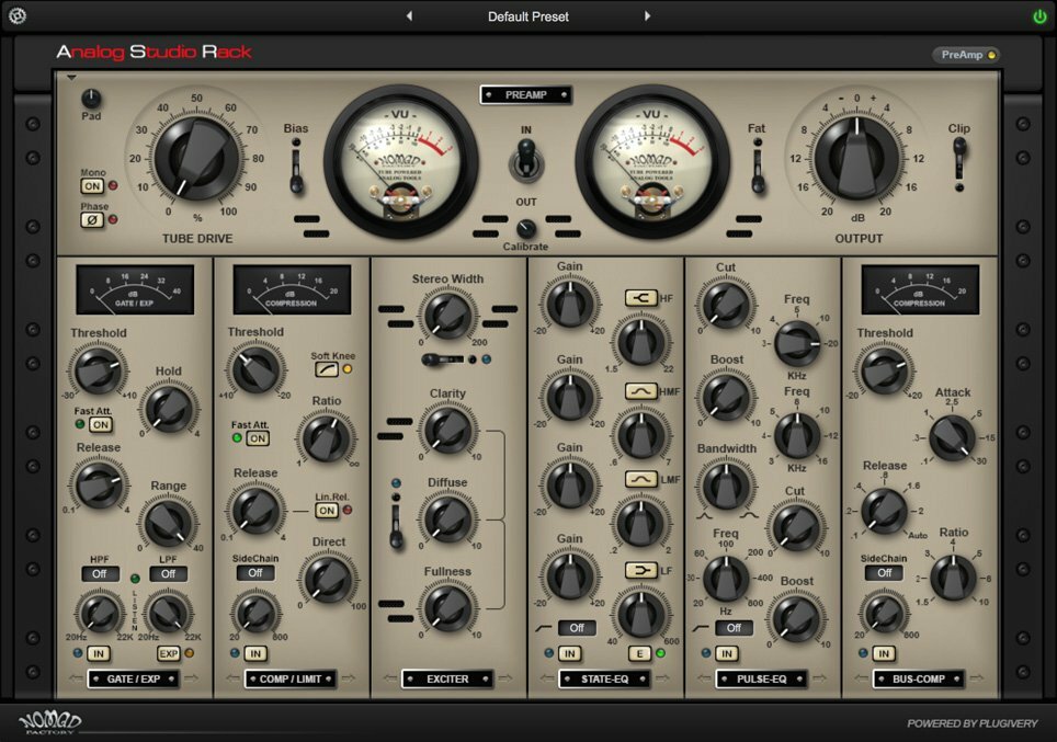 Nomad Factory Analog Studio Rack VST Ключ | купить цифровой ключ для активации в России