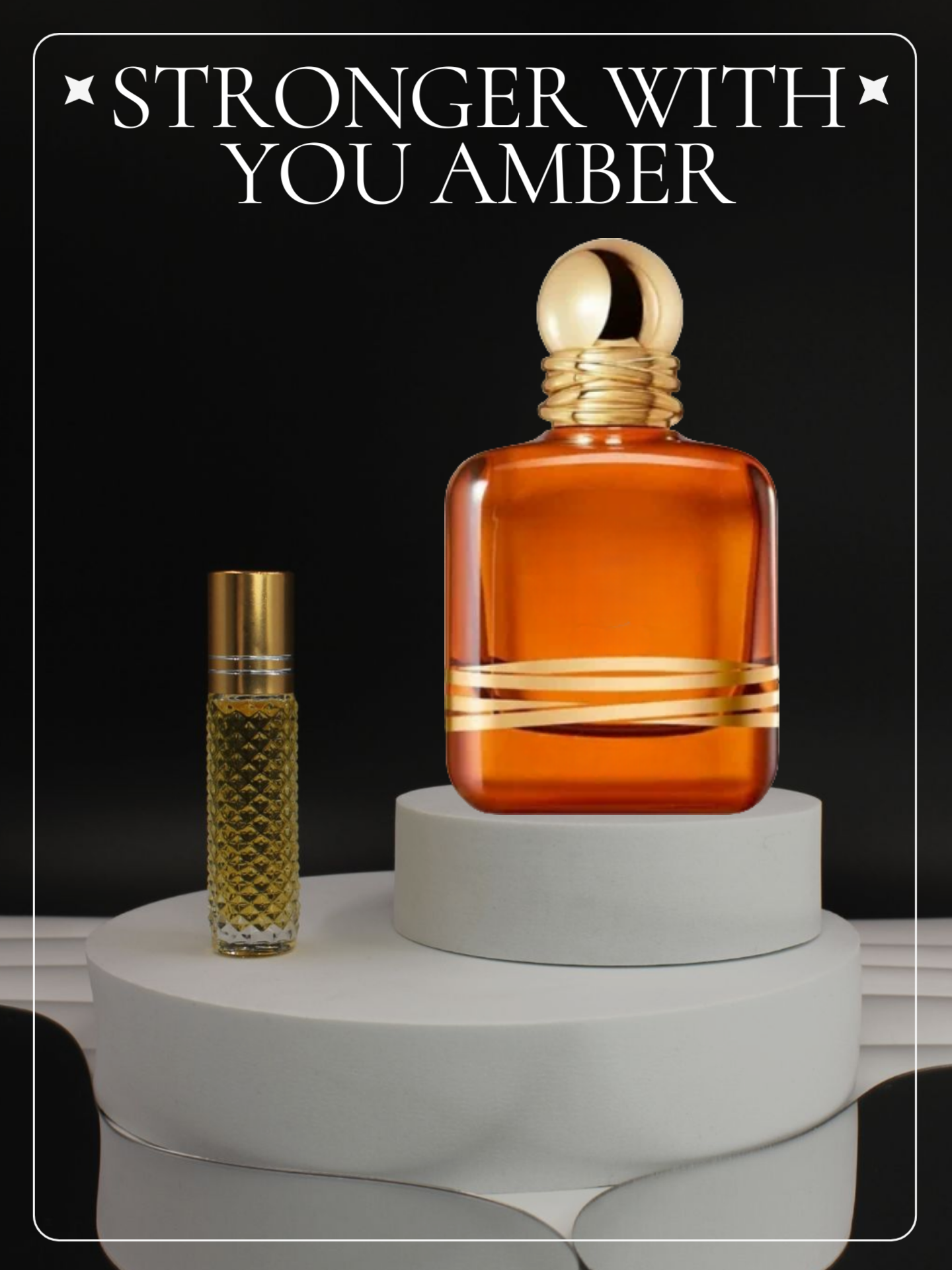 Perfum Secret; Духи масляные Stronger With You Amber; Стронжер Виз Ю Амбер; роликовый флакон 8 мл