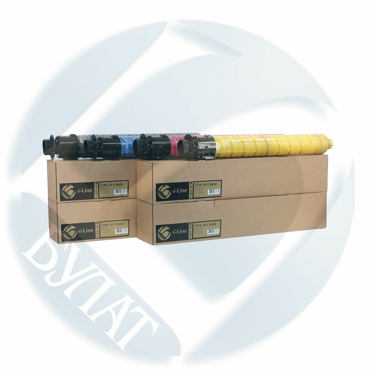 Тонер-картридж булат s-Line SPC840E (821260) для Ricoh Aficio SP C840 (Жёлтый, 34000 стр.)