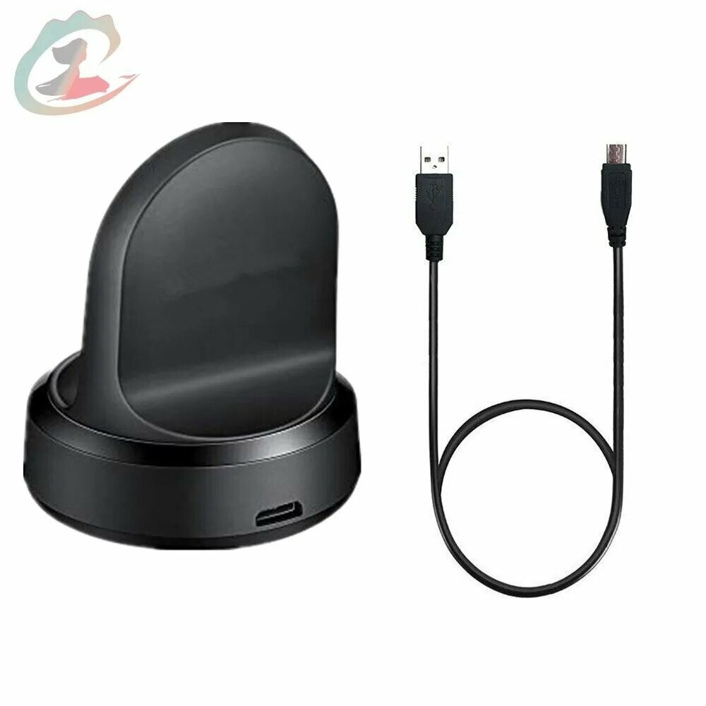 Док-станция для беспроводной зарядки для Samsung Galaxy Watch 46 мм SM-R800 / 42 мм SM-R810 (EP-YO805), черная