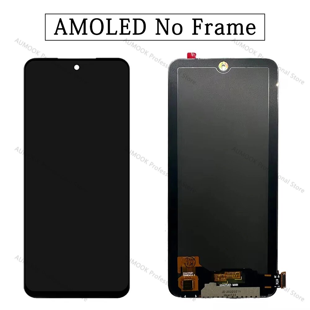 Новый протестированный дисплей для Xiaomi Redmi Note 10S, дигитайзер ЖК-экрана для AMOLED-No-Frame