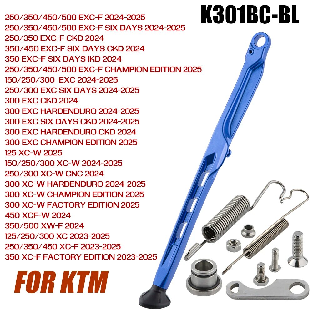 Комплект Боковых Подножек Для Мотоцикла KTM 125 150 250 300 350 450 500 530 XC XC-F Синий, K301BC-BL