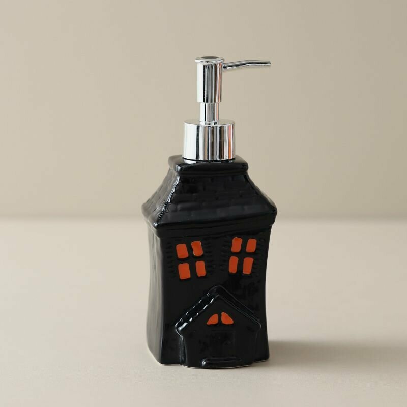 Рождественская керамическая бутылка для дезинфицирующего средства для рук, шампуня и геля для душа, 600 мл