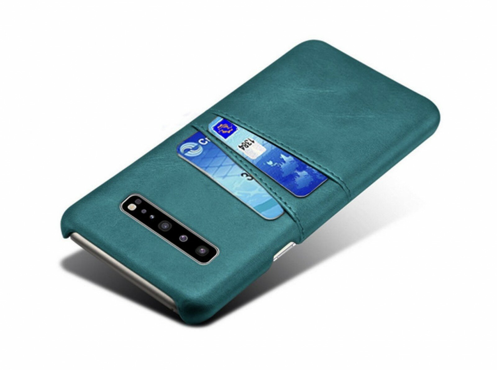 Чехол MyPads для Samsung Galaxy S10e из качественной импортной кожи с визитницей и отделением для карт