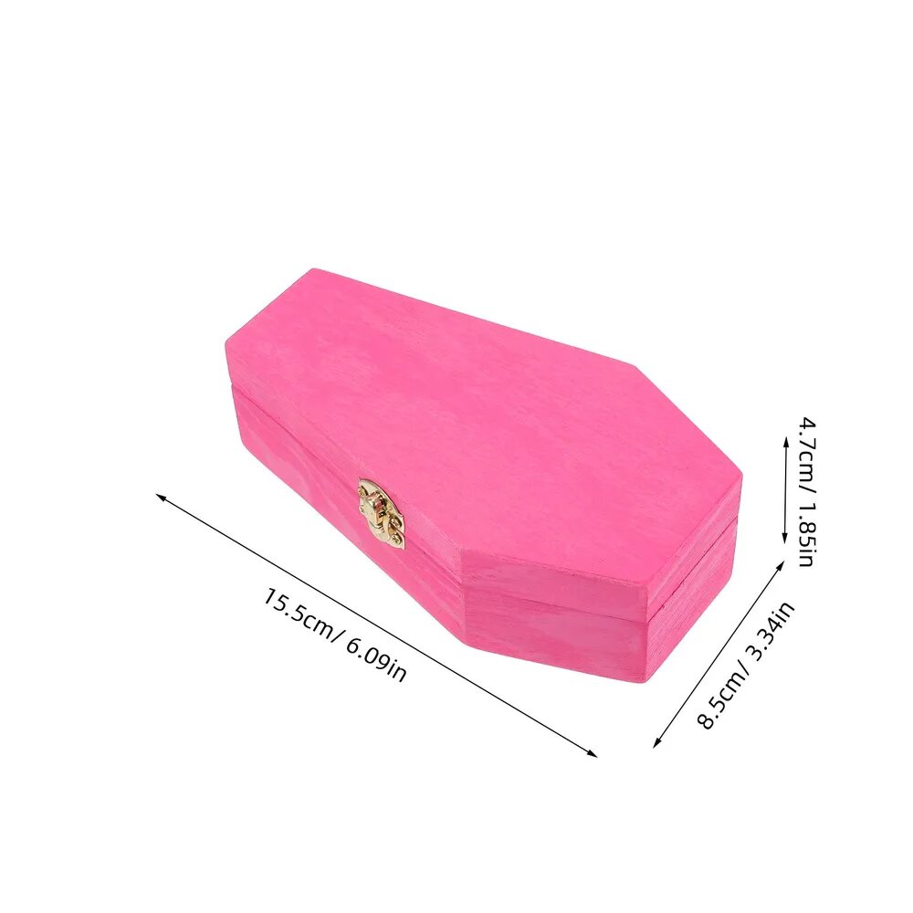 Деревянная Коробочка В Форме Гроба, Подставка Для Конфет, Украшение На Хэллоуин, 1 Штука
