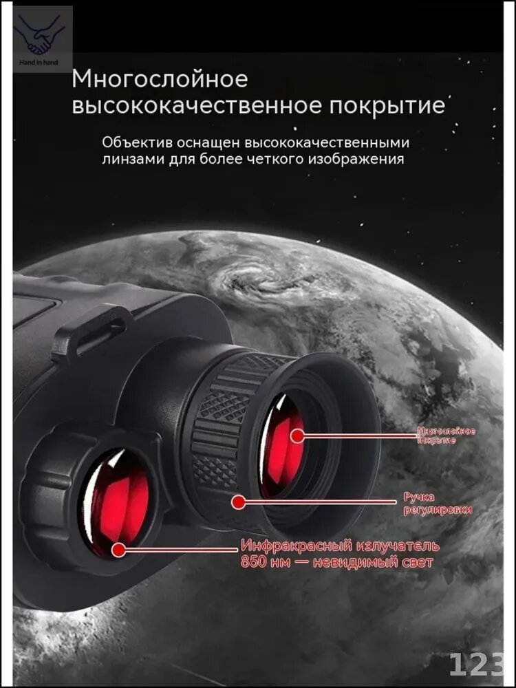 Тепловизионный монокуляр Toziter с большим объективом 25 мм для ночных вылазок — фото 1