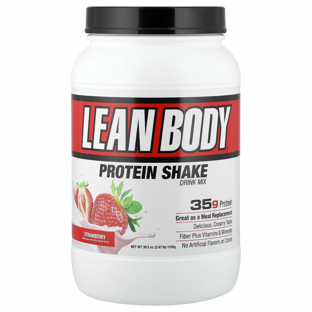 Labrada Nutrition, Lean Body®, протеиновая смесь для приготовления коктейля, клубника, 1120 г (2,47 фунта)