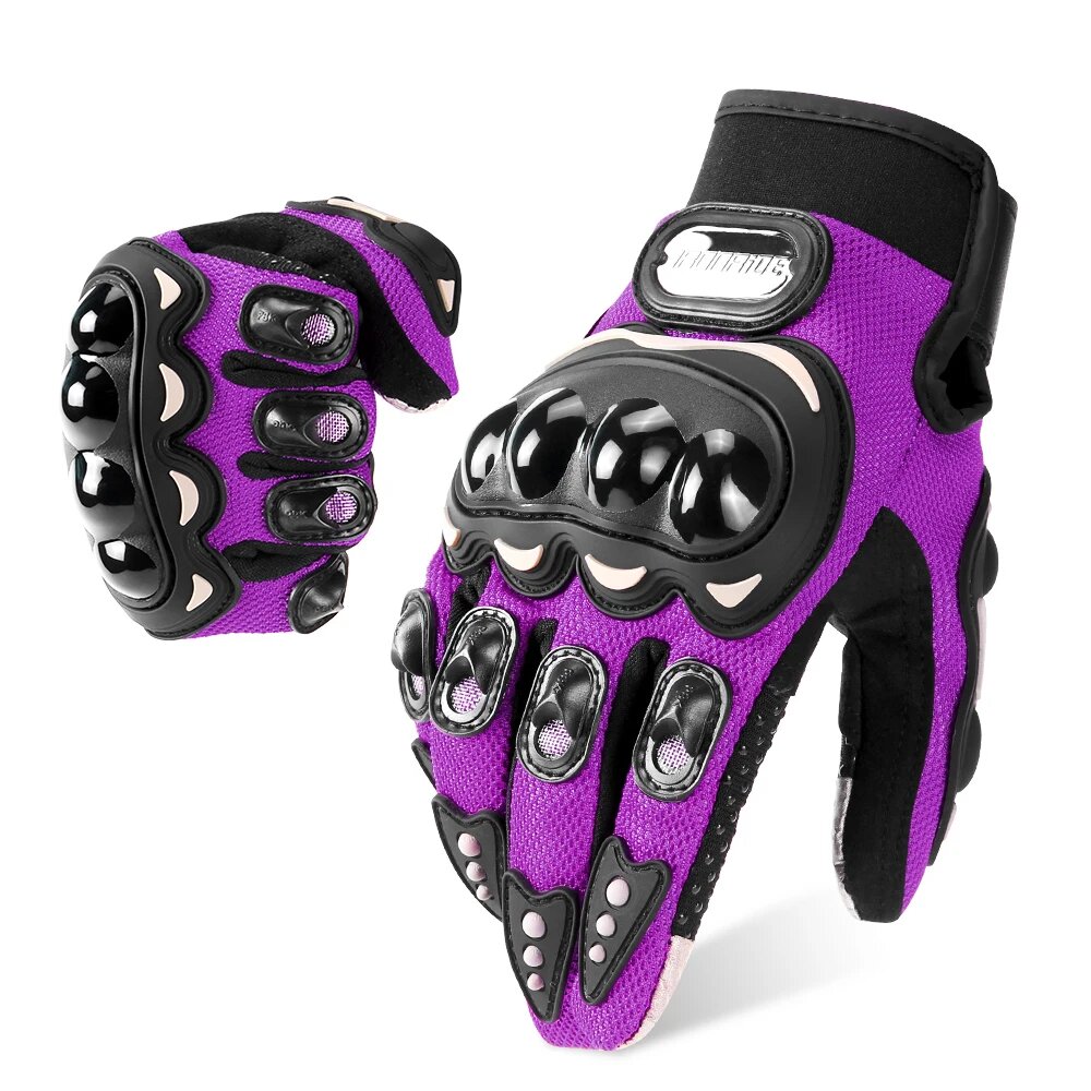 Мотоперчатки фиолетовые XXL, сенсорные, SU05-purple