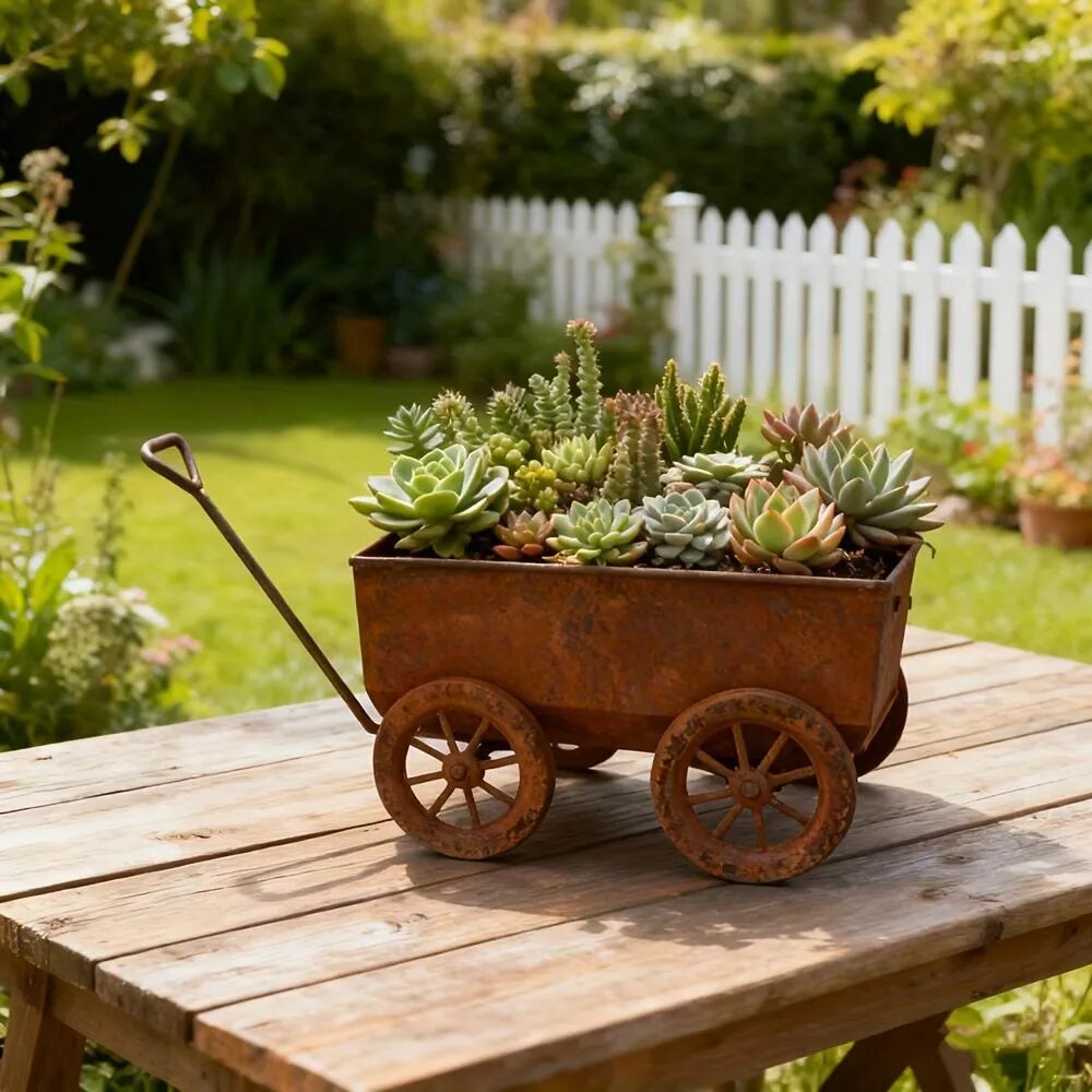 IronBloom Вазон 1.1 л, 18 см, 1 шт, цвет коричневый