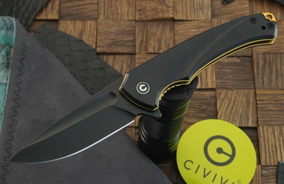 Складной нож Civivi Voidflare, сталь 14C28N, BW, рукоять черный G-10