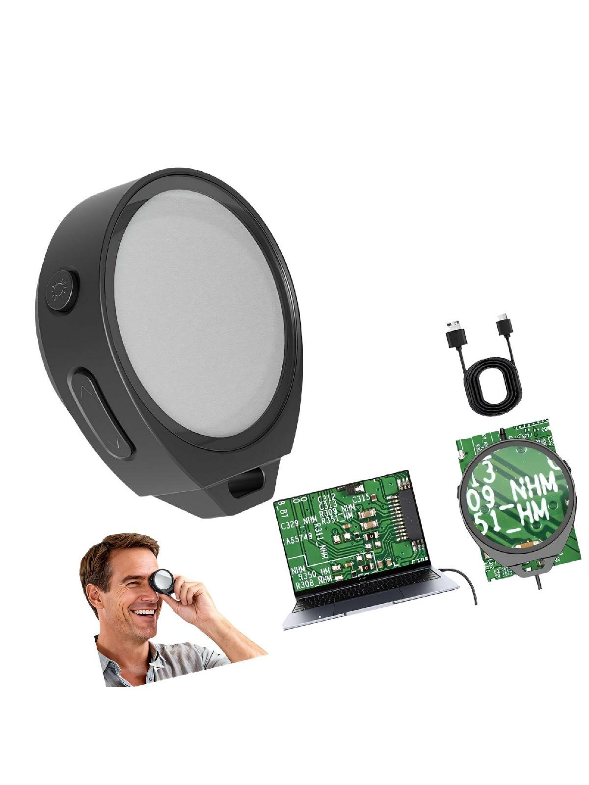 Легкий и удобный в транспортировке просмотрщик с дисплеем 2.1 и функцией сохранения изображений