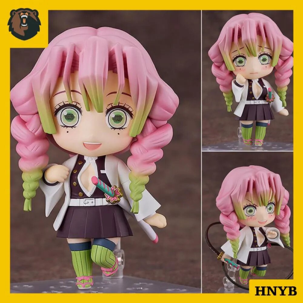 Фигурка Клинок рассекающий демонов Мицури Канродзи / Demon Slayer Mitsuri Kanroji Нендороид Подарок для фаната (10 см) 2217