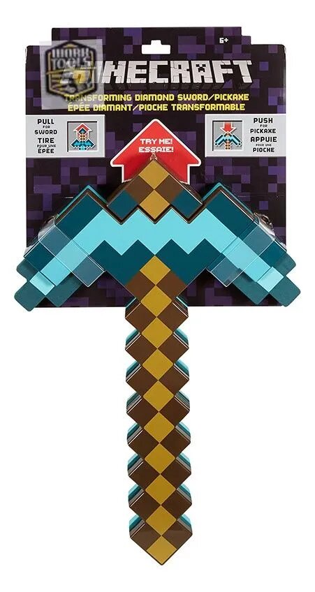 Пиксельный Лук Со Стрелой Игрушечное оружие для мальчиков пластик Minecraft — фото 1