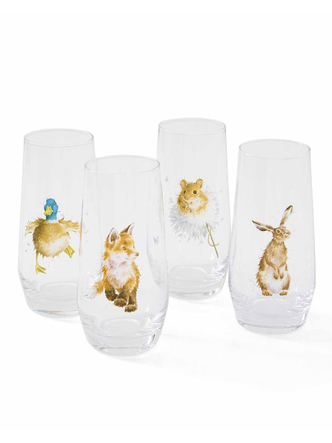 Набор стаканов Royal Worcester’s Wrendale Designs Country Animals, 550 мл, 4 шт