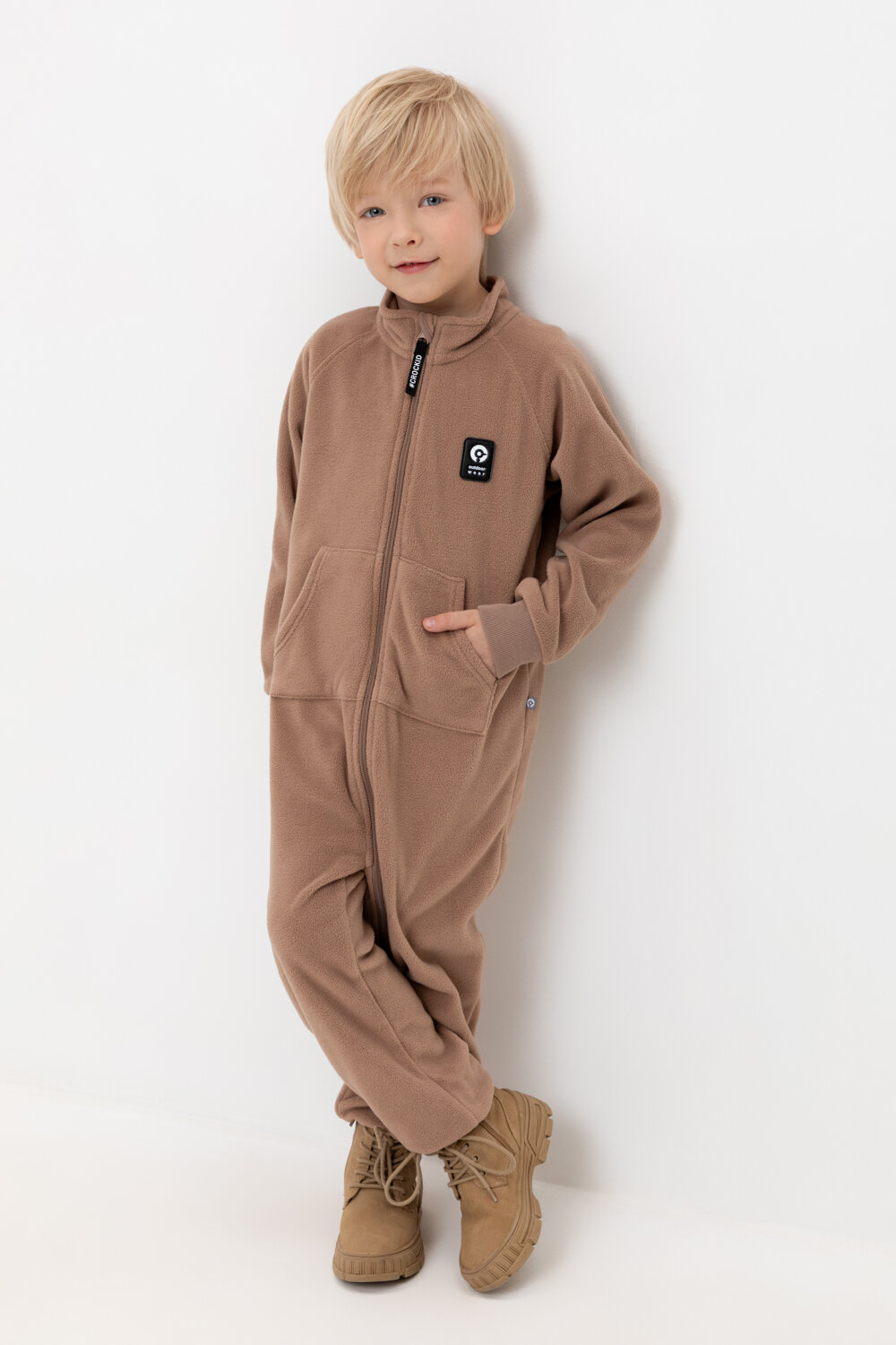 Комбинезон флисовый комбинезон на молнии для мальчика