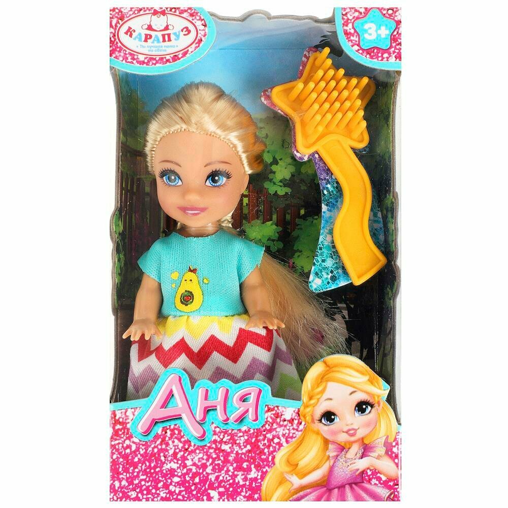 Кукла Аня, 12 см карапуз ANNA-C4-BB