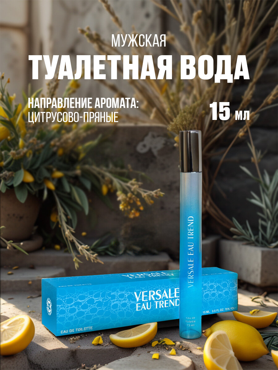 Туалетная вода мужская Абар свежая Versale eau Trend мини ручка 15мл