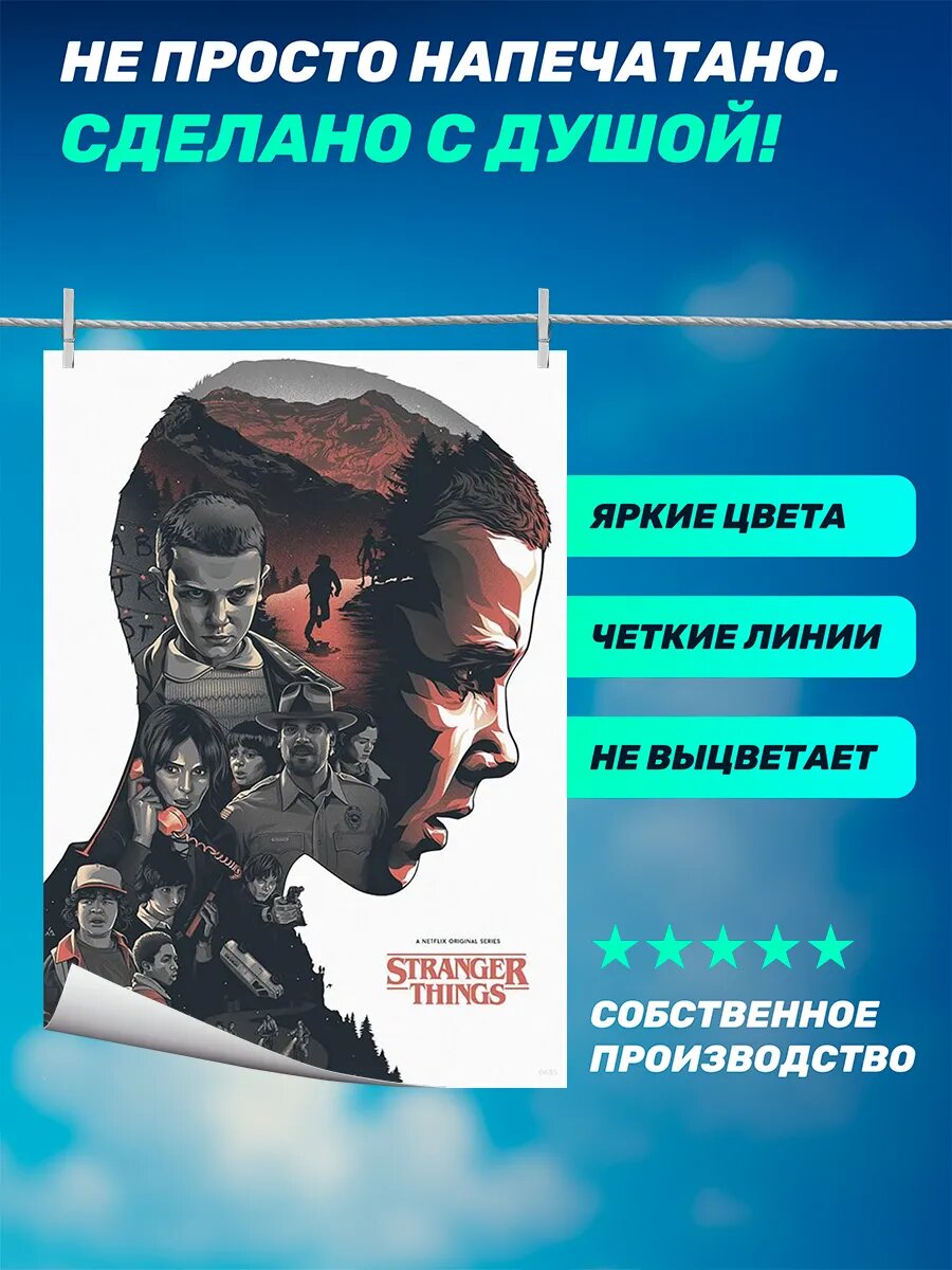 Постер на стену Очень странные дела — фото 1