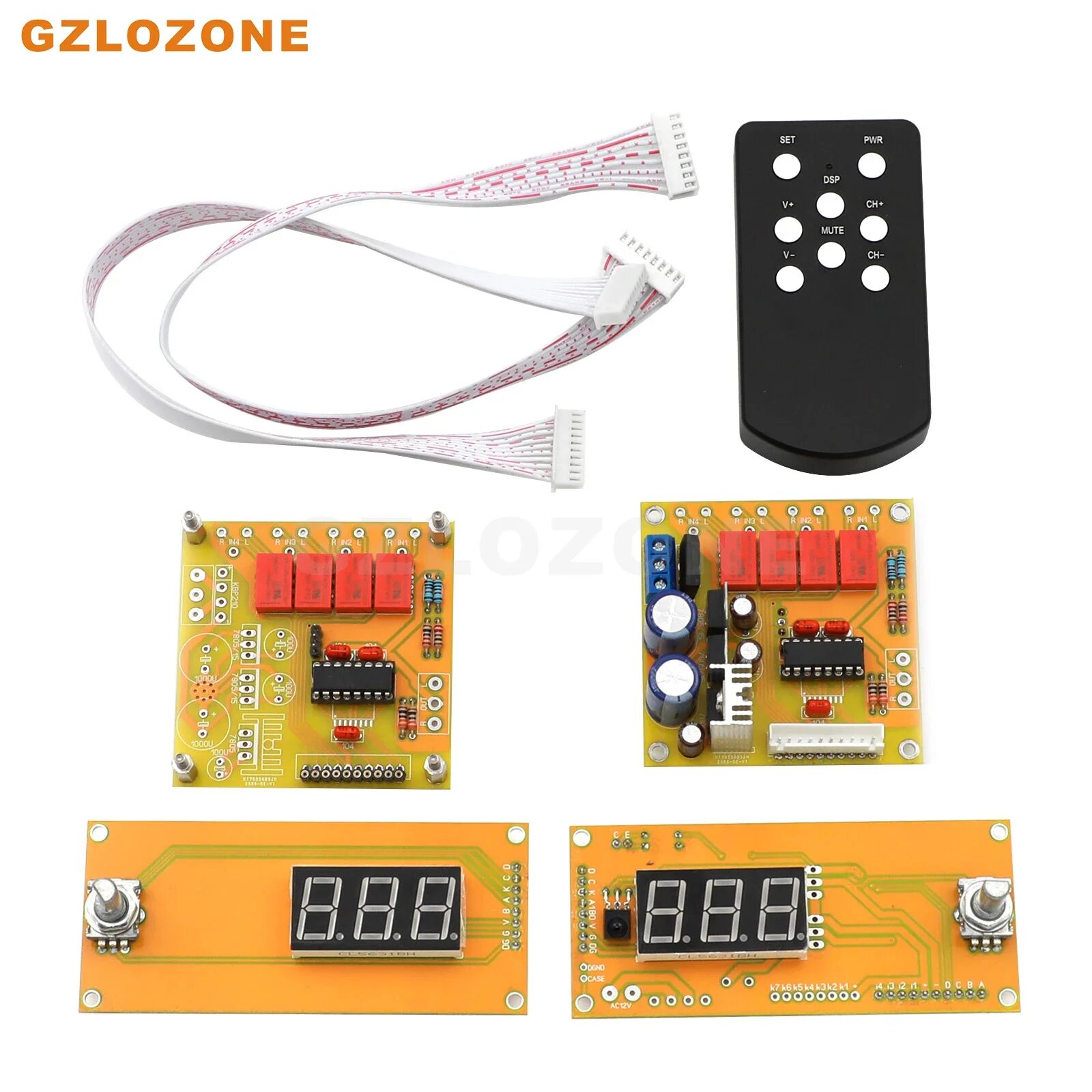 GZLOZONE Balance PGA2311 Предусилитель с двойным дисплеем Finished board