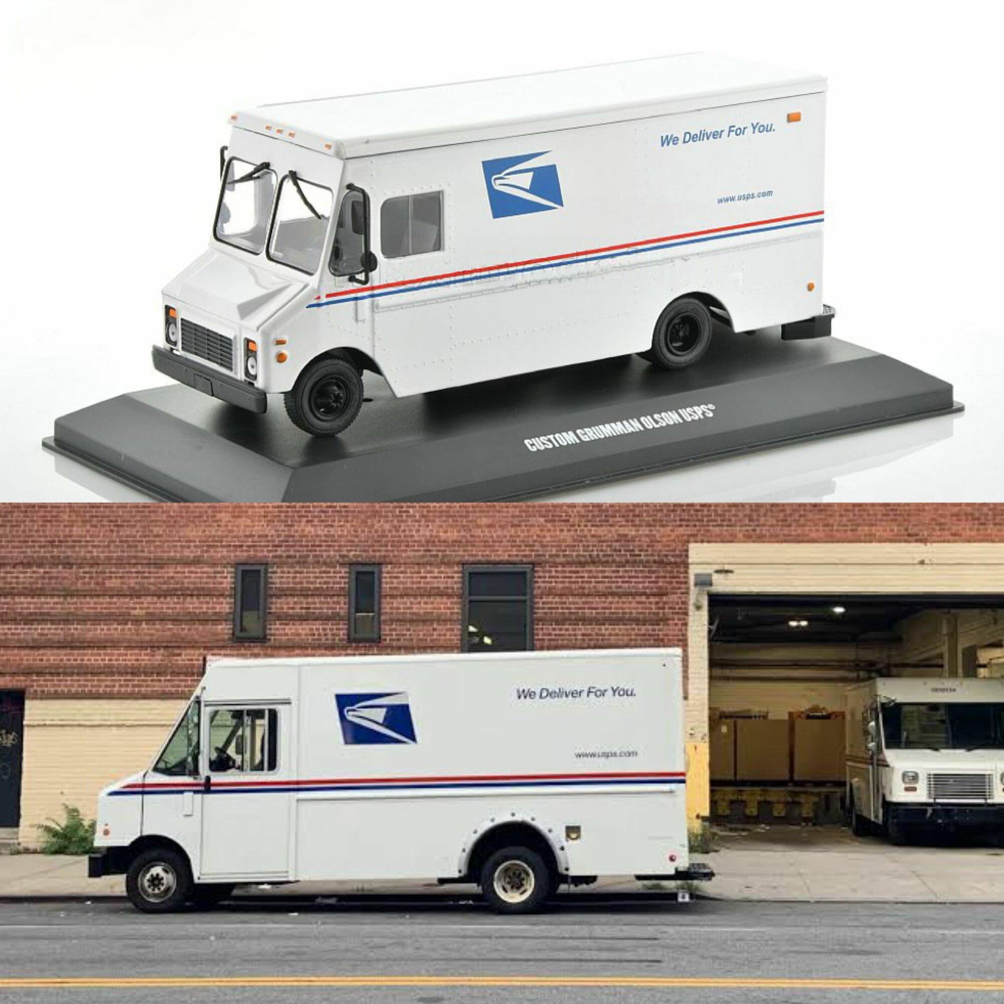 IXO Green Light Grumman Olson LLV USPS 993 Модель 1:43 Почтовый грузовик