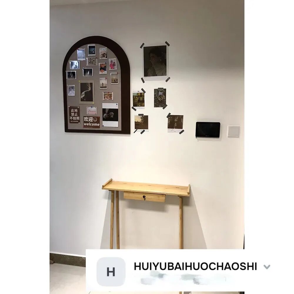 Консоль деревянная с ящиком, бамбук, 50х24х85 см для дома, в стиле минимализм, желтого цвета — фото 1