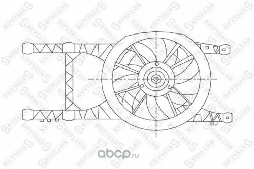 Вентилятор охлаждения без рамки Renault Laguna/Megane 1.4-2.0/1.9T 29-99012-SX