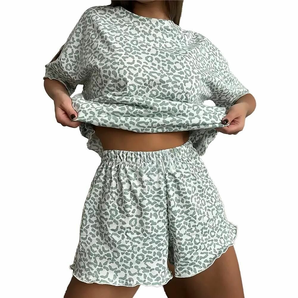 Сексуальная пижама с леопардовым принтом