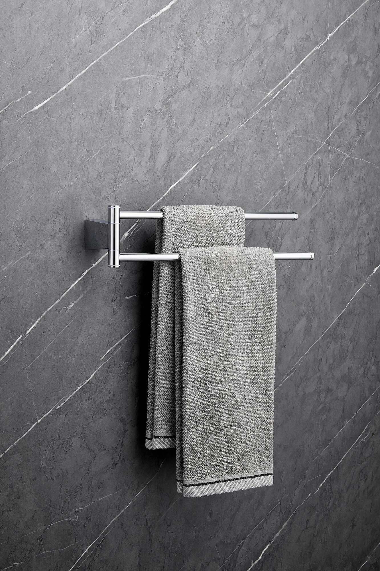 Держатель для полотенец двойной хром Belz B91112